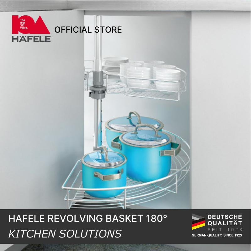 Jual Hafele Rak Sudut Putar 180° Dapur - Revo Basket Series Kitchen 180 ...