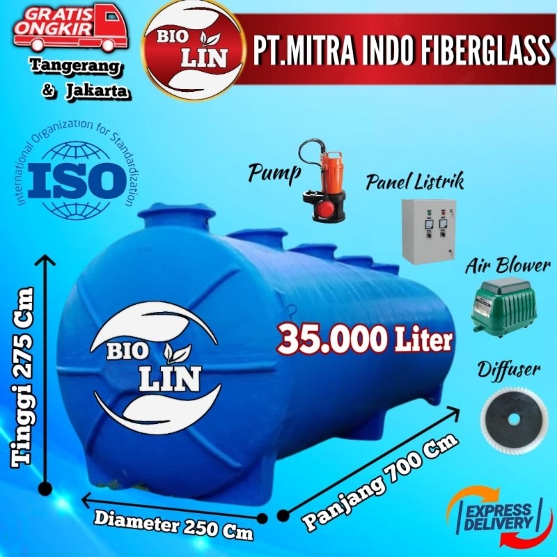 Jual septic tank 35.000 Liter septictank STP Septic tank Ipal sepiteng ...