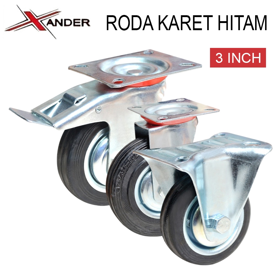 Jual Roda Trolley 3 inch / Xander Roda Troli / Gerobak/Etalase / Roda ...