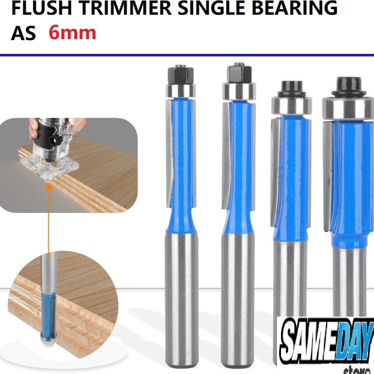 Jual Zpk Mata Profil Straight Flush Trimmer Router Bits Top Bearing ...
