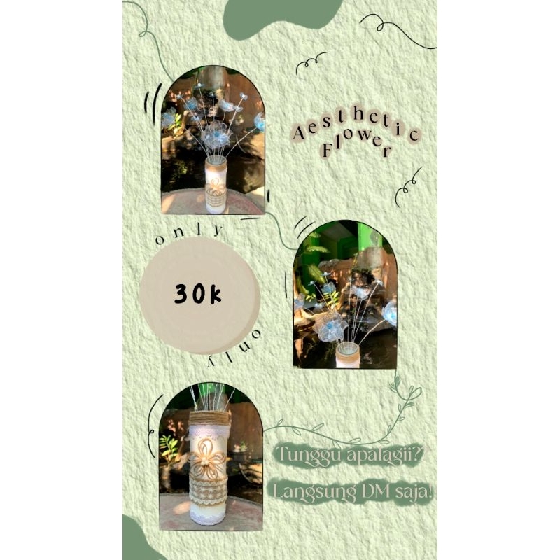 Jual Bunga plastik botol aesthetic | Shopee Indonesia