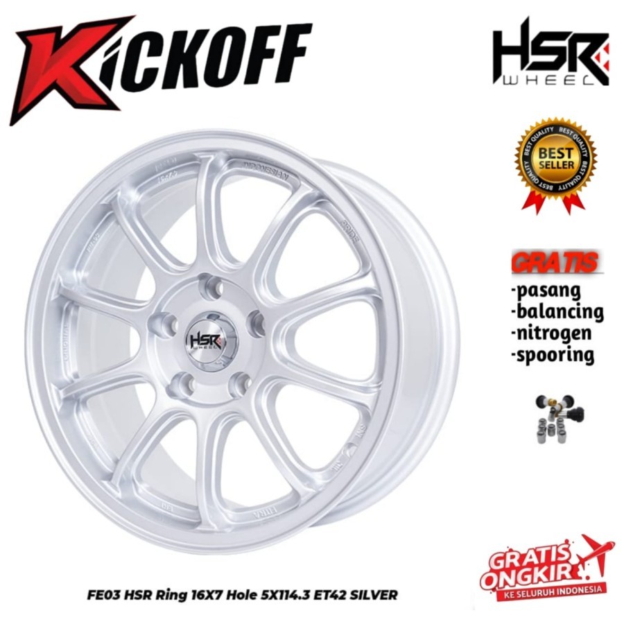 Jual Velg Ring 16 Hsr Fe03 Hsr Original Design Untuk Mobil Xpander Brv ...