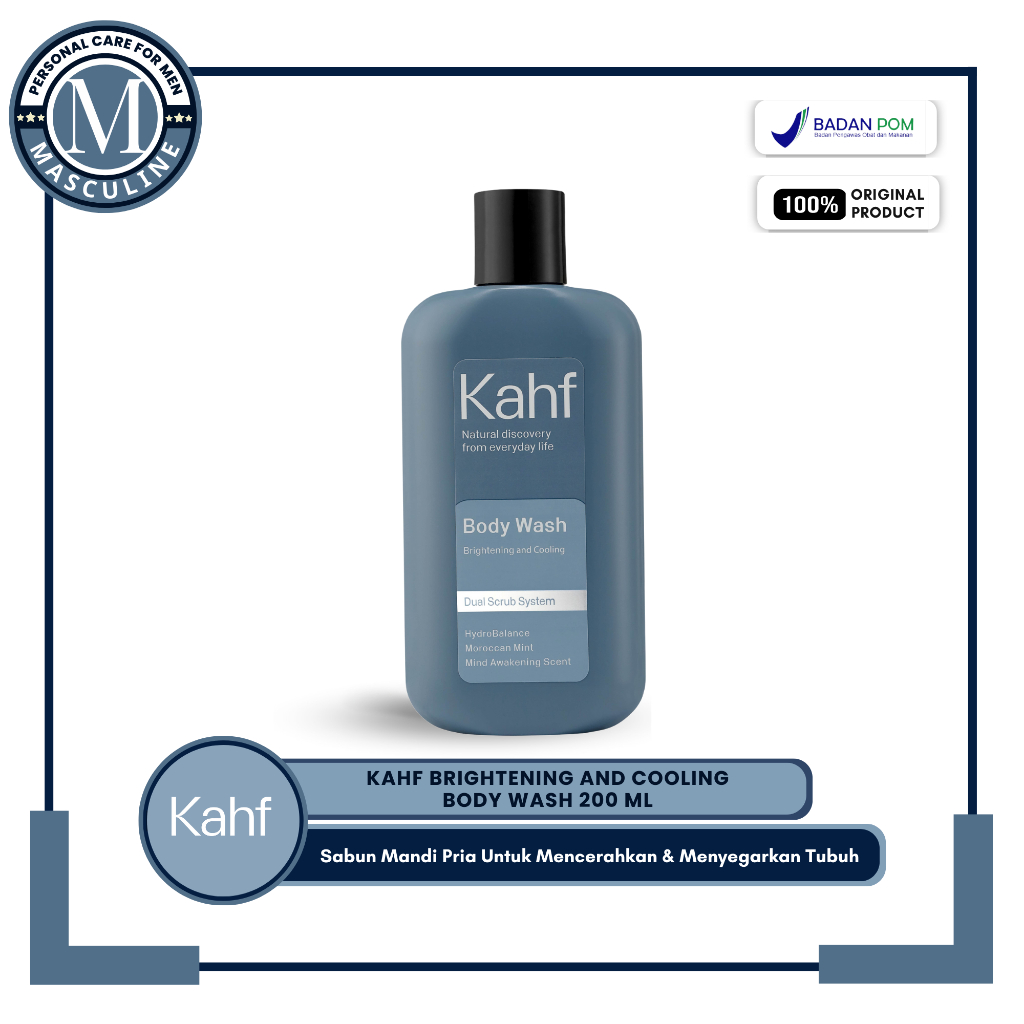 Jual Kahf Brightening and Cooling Body Wash 200 ml | Shopee Indonesia