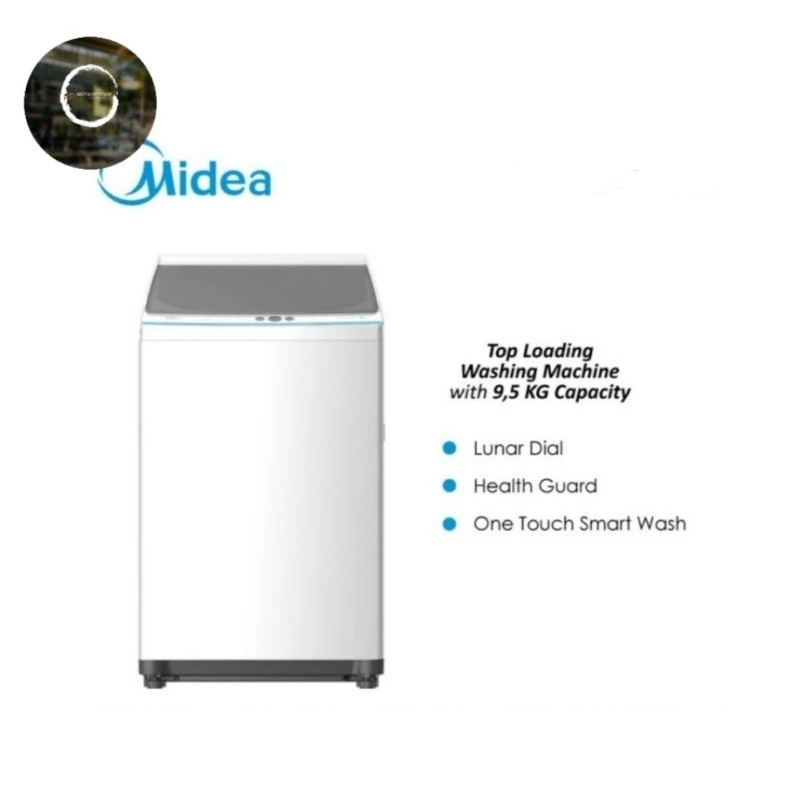 Jual Mesin Cuci Midea Top Load 9.5kg - MA100W95 - One Touch Smart Wash ...