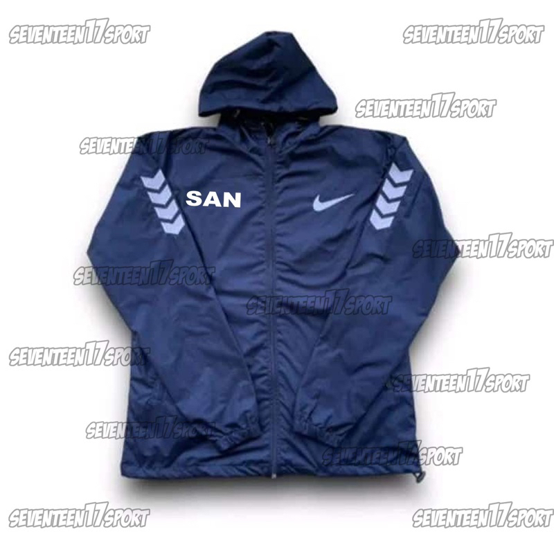 Jual jacket parasut bisa custom nama jacket olahraga jacket running ...