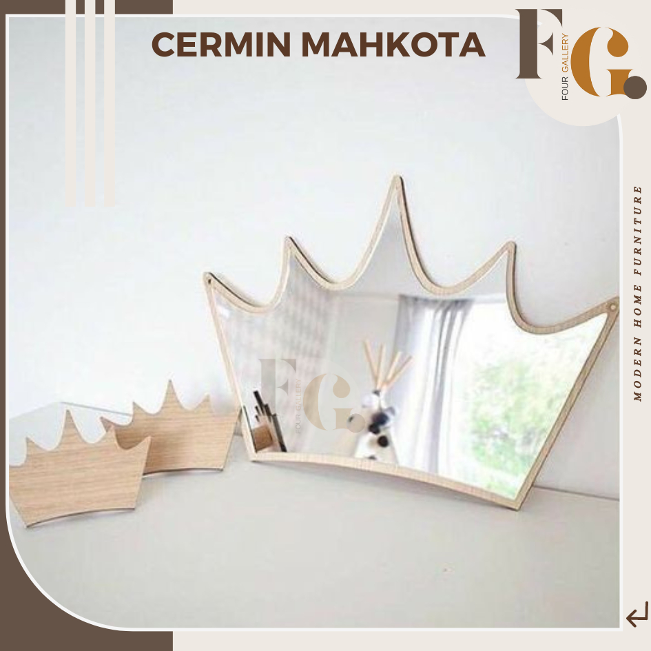 Jual FGY - Cermin Mahkota Elegan Cermin Berbentuk Mahkota Cermin Asli ...