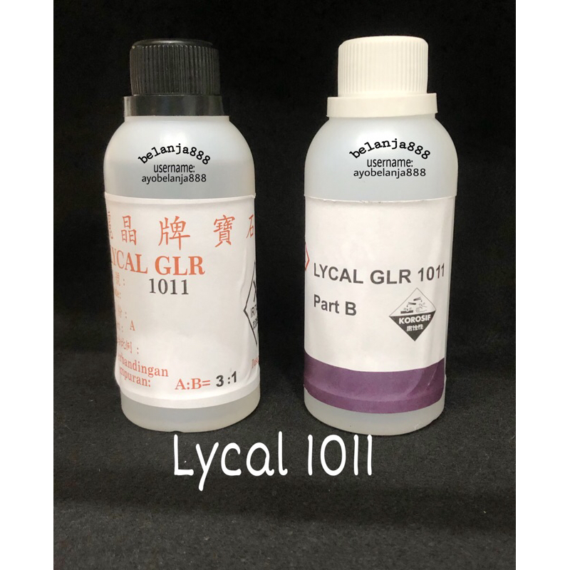 Jual Resin bening Lycal 1011 400 gram | Shopee Indonesia
