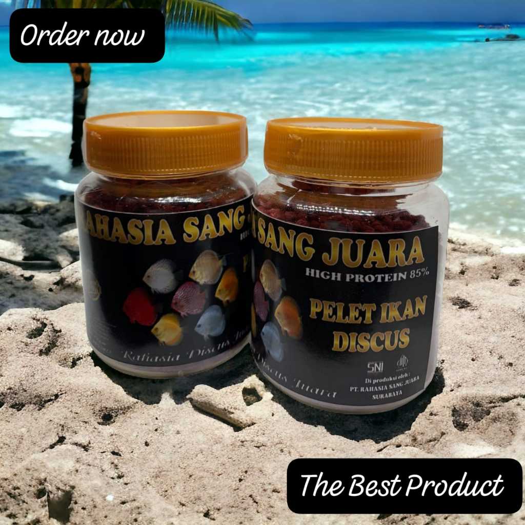 Jual PAKAN Ikan DISCUS SANG JUARA PELET DISCUS RAHASIA SANG JUARA 100gr ...