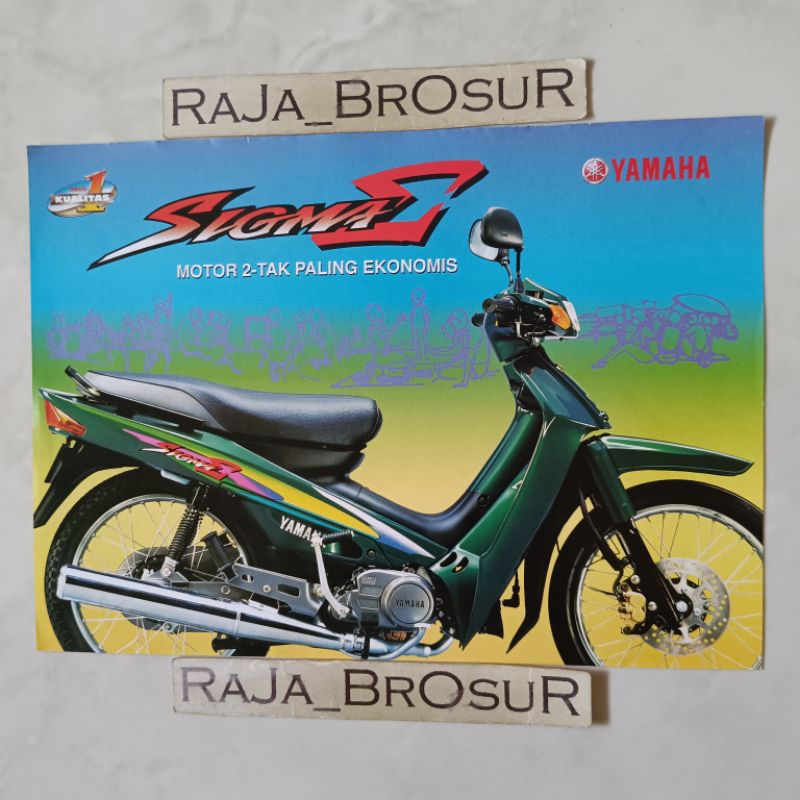 Jual Poster brosur katalog flyer jadul lawas Yamaha Sigma 2Tak 2T 1999 | Shopee Indonesia