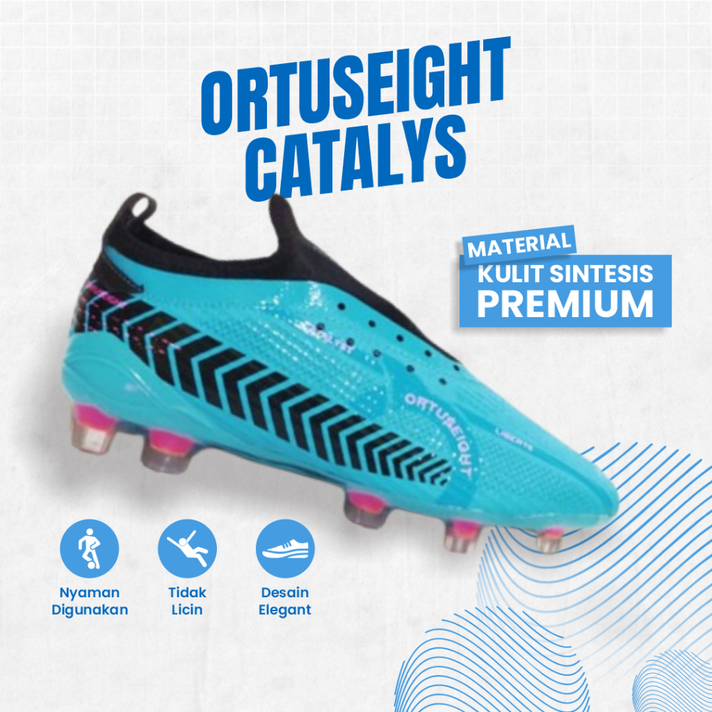 Jual Sepatu Sepak Bola Olahraga Semi Boot Ortus Pria Dewasa Putih Tosca ...