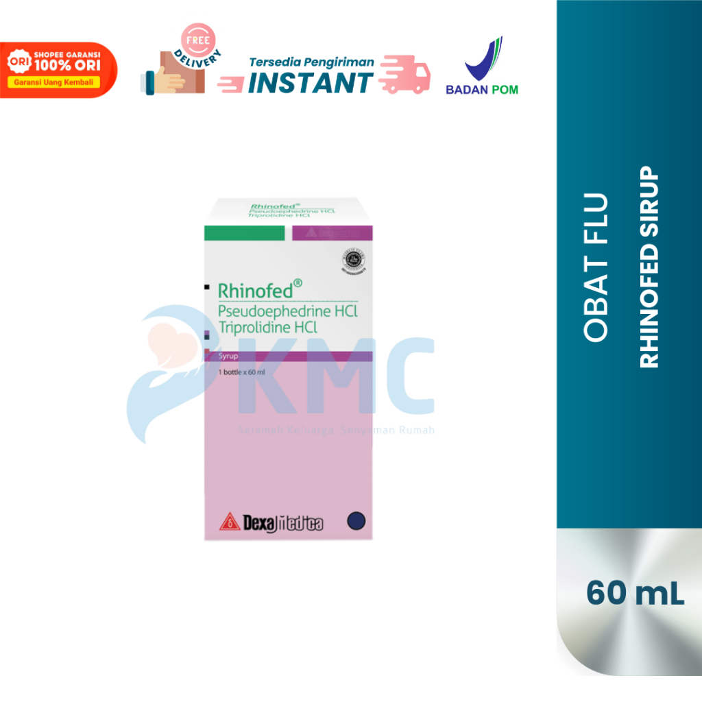 Jual Rhinofed Sirup 60ml Obat Pilek Dan Hidung Tersumbat | Shopee Indonesia