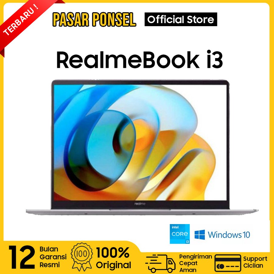 Jual REALME BOOK i3 LAPTOP RAM 8/256 GB GARANSI RESMI REALME TERMURAH ...