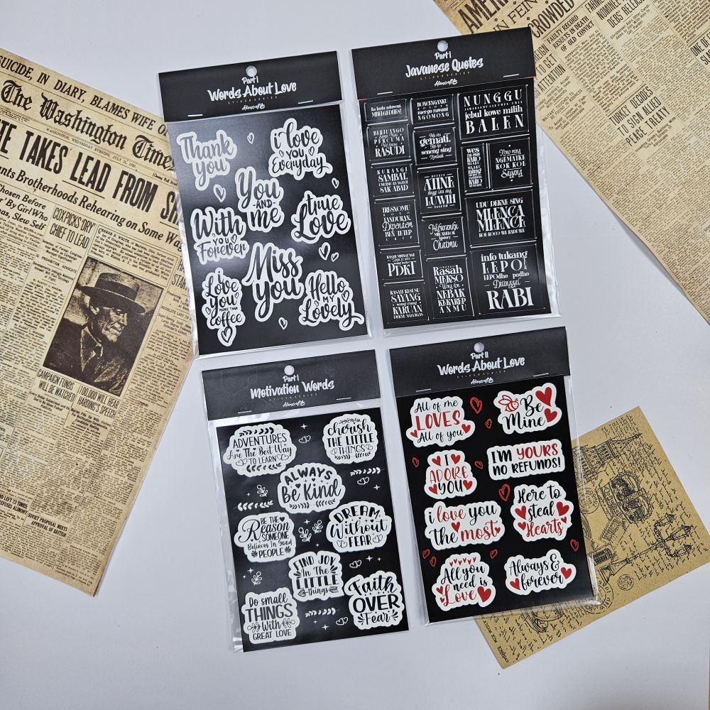 Jual ALIENS CRAFT Quotes Sticker Sheet / Stiker Kiss Cut | Shopee Indonesia