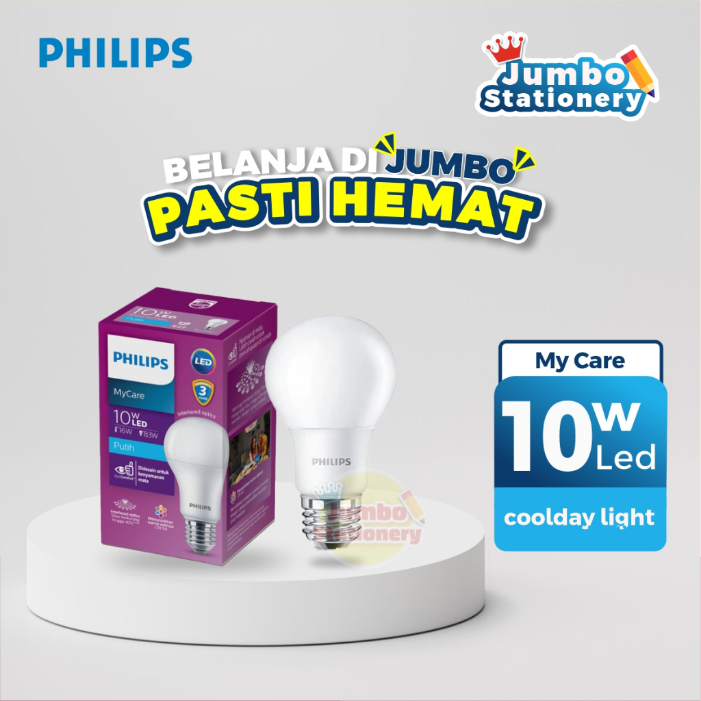 Jual Lampu Bohlam LED Philips 10W 10 Watt 10Watt 10 W CoolDayLight MyCare | Shopee Indonesia