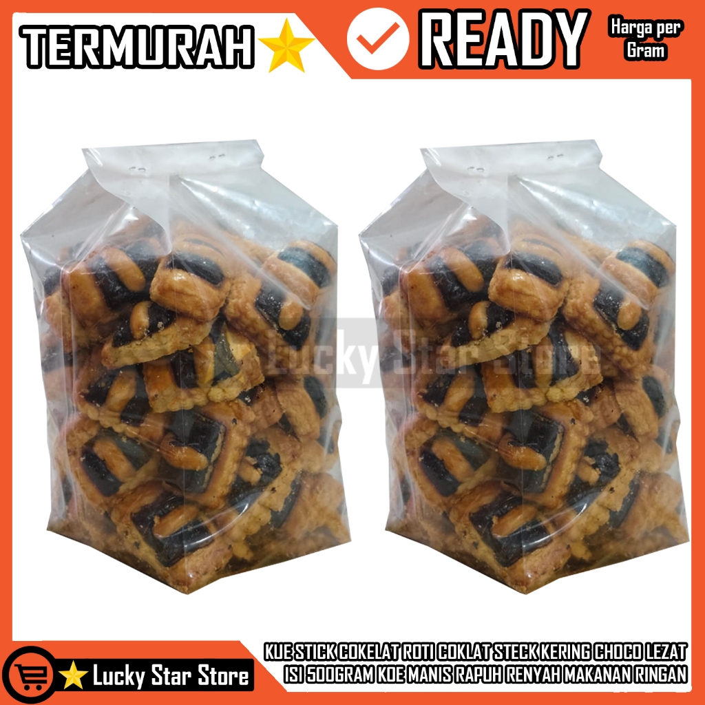 Jual Stik Kering Choco Lezat Isi 500gram Gram Kue Stick Cokelat Roti ...