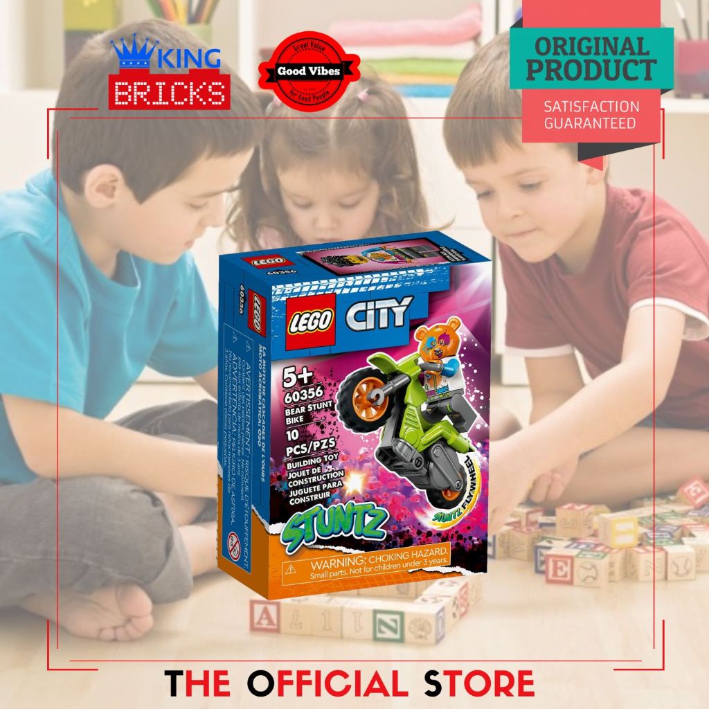 Jual LEGO Original CITY 60356 Bear Stunt Bike - Mainan Anak Edukasi ...