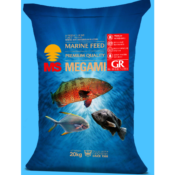 Jual Pelet MEGAMI GR 1 GR 2 GR 3 GR 4 GR 5 Kemasan 500gr Pelet Ikan ...