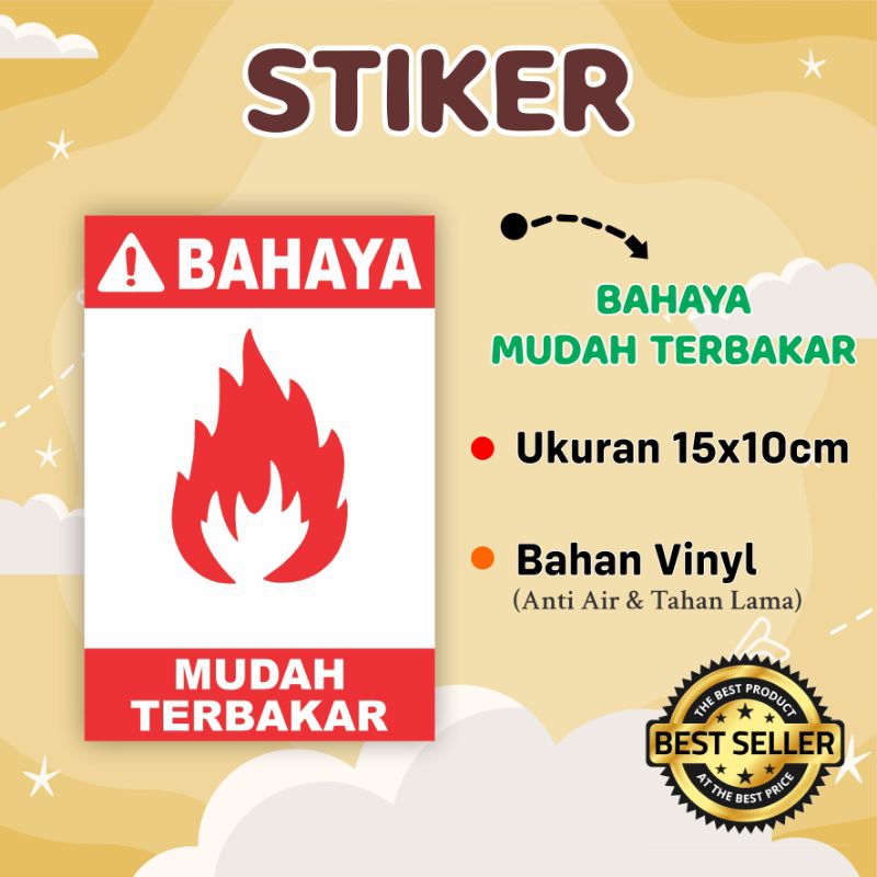 Jual STIKER BAHAYA MUDAH TERBAKAR | Shopee Indonesia