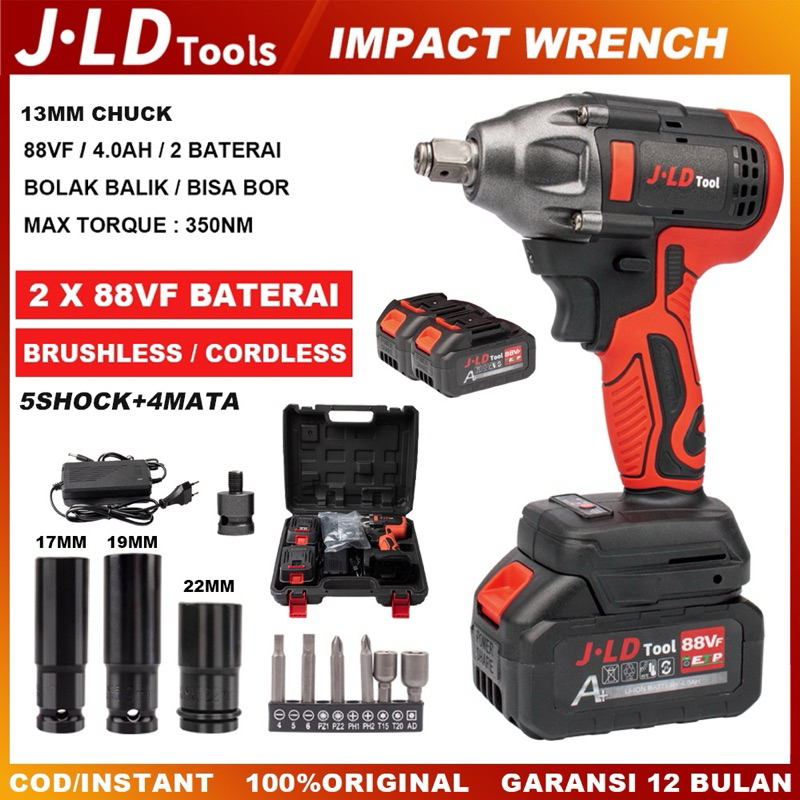 Jual JLD Impact bor baterai 88VF mesin bor impact bor cas impact ...