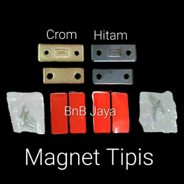 Jual Magnet TIPIS - Warna : Black, Crom / Chrome (Magnit Penahan Pintu ...