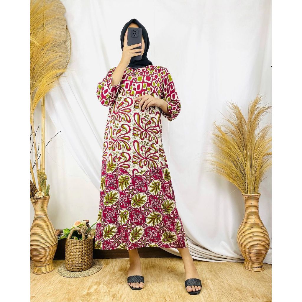 Jual Daster Batik Lengan Panjang Baju Daster Lengan Panjang Longdress ... Jual Daster Batik Lengan Panjang Baju Daster Lengan Panjang Longdress ...