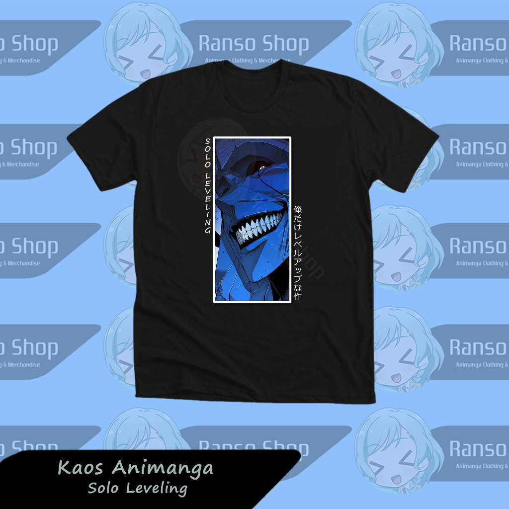 Jual Ranso Kaos Solo Leveling Statue of God / T-Shirt Baju Ore dake ...