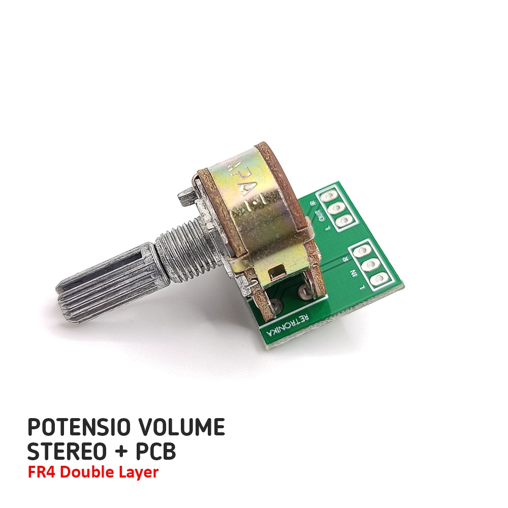 Jual Potensio Volume/Non Volume, Stereo 50K + PCB | Shopee Indonesia