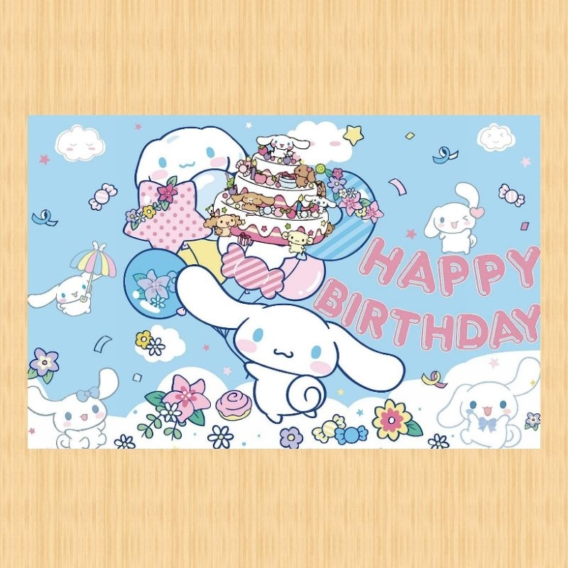 Jual Spanduk CINNAMOROLL banner SANRIO spanduk banner ultah anak ...