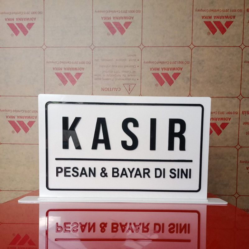 Jual Kasir ( Pesan & Bayar Disini ) Sign In Acrilik Timbul | Shopee ...