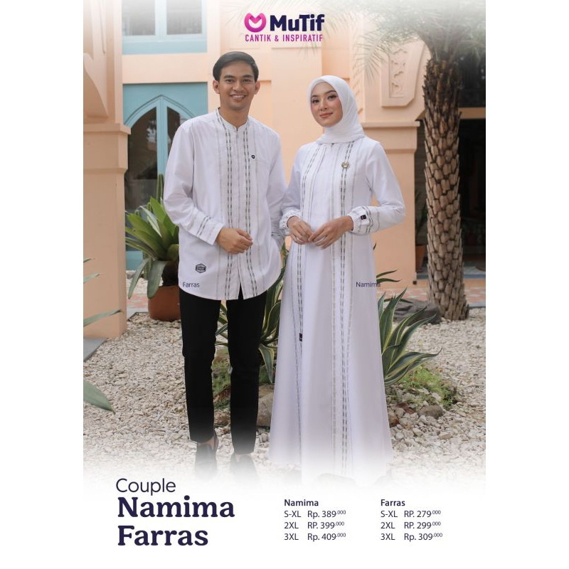 Jual Couple Namima Farras Winter White by Mutif | Shopee Indonesia