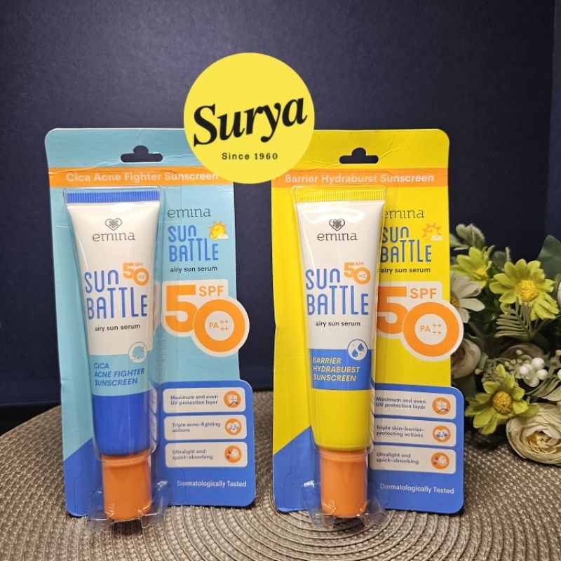 Jual Emina Sun Battle airy sun SPF 50 PA++++ | Shopee Indonesia