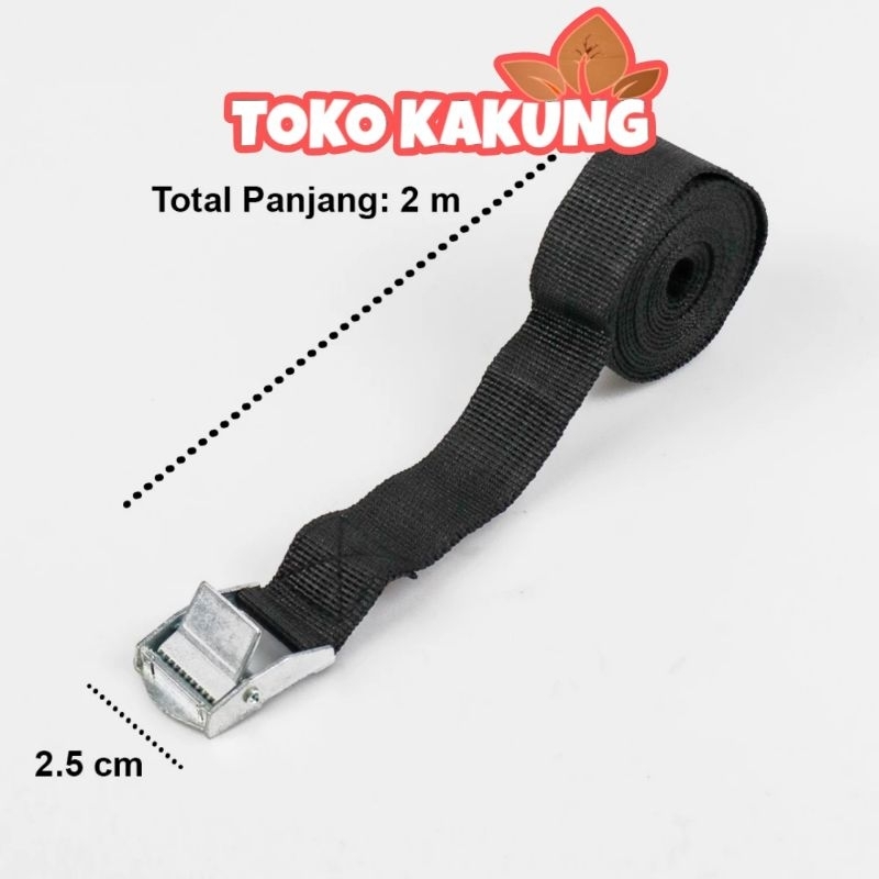 Jual Tali tie down Tali Strap Pengikat Barang 2 Meter Sabuk Cargo Belt ...