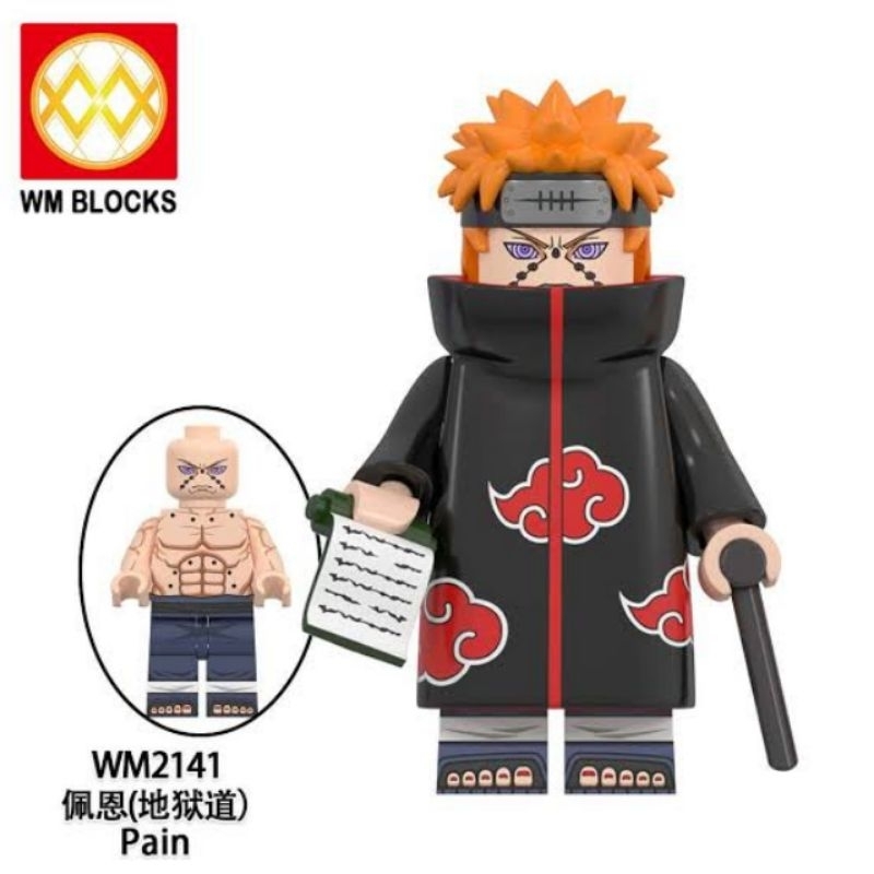 Jual Mini Action Figure Pain Yahiko Anime Naruto Brick Mainan Balok ...