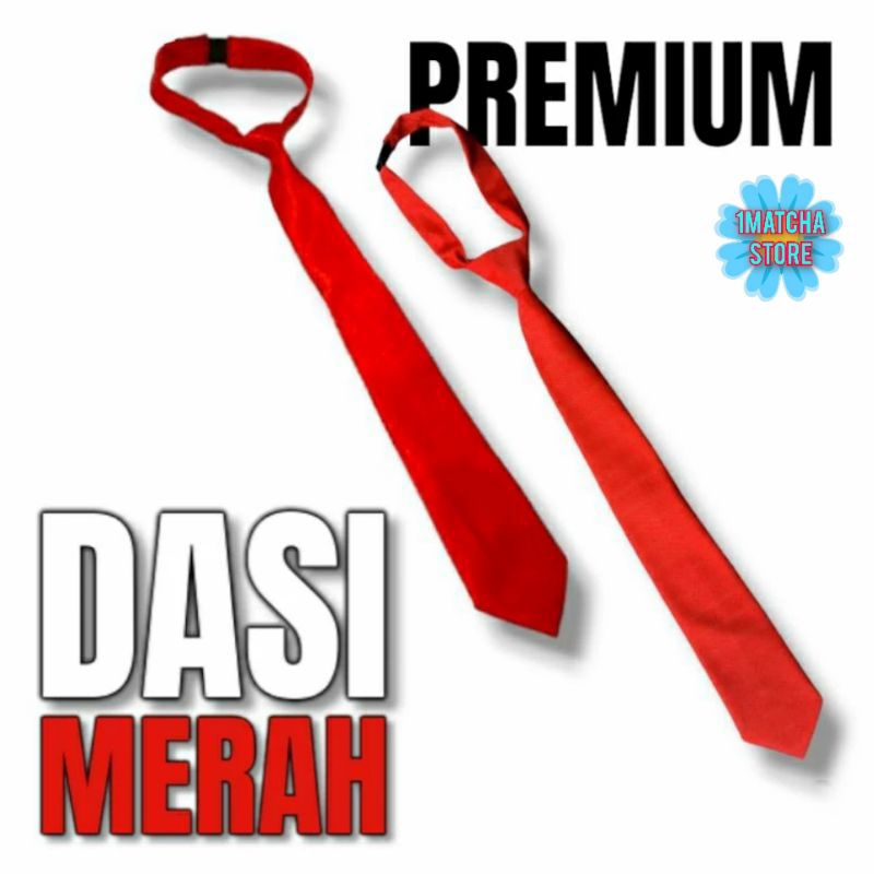 Jual Dasi MERAH Instant Formal Polos Pria Wanita | Shopee Indonesia
