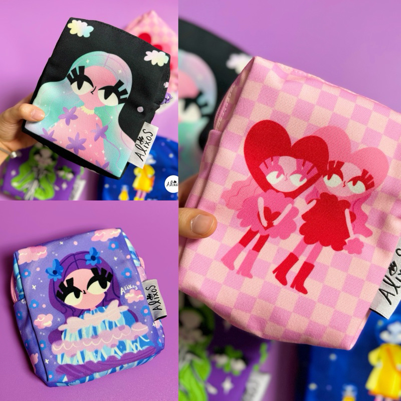 Jual Mini Square Pouch by Alixos (More designs) | Shopee Indonesia