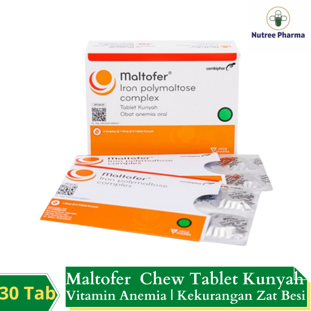 Jual ⚡MURAH & DIJAMIN ORI⚡ Maltofer Chew Tablet Kunyah Isi 30 Tablet ...