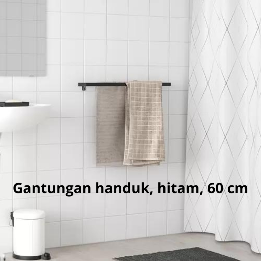 Jual Gantungan handuk, hitam, 60 cm | Shopee Indonesia