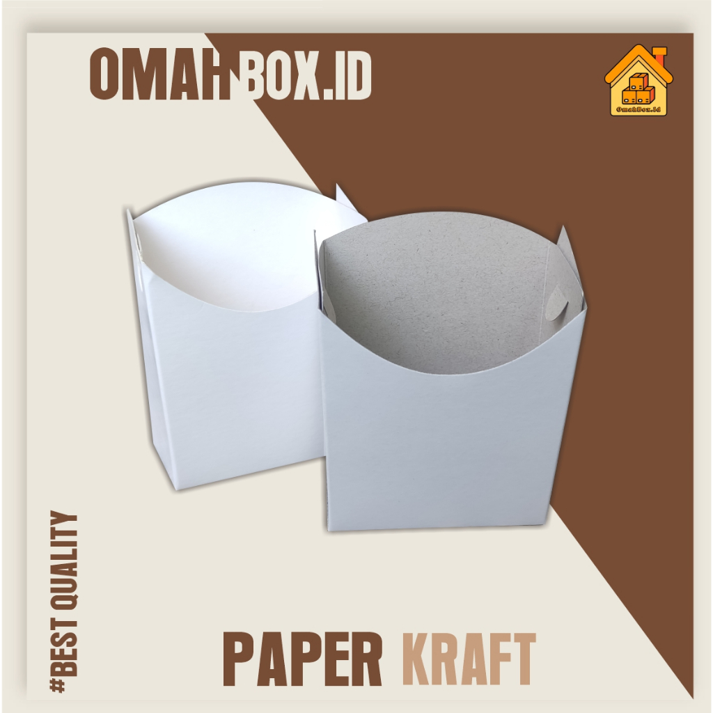 Jual Kemasan kentang goreng 8x4x10 cm | box kentang | box kentang ...