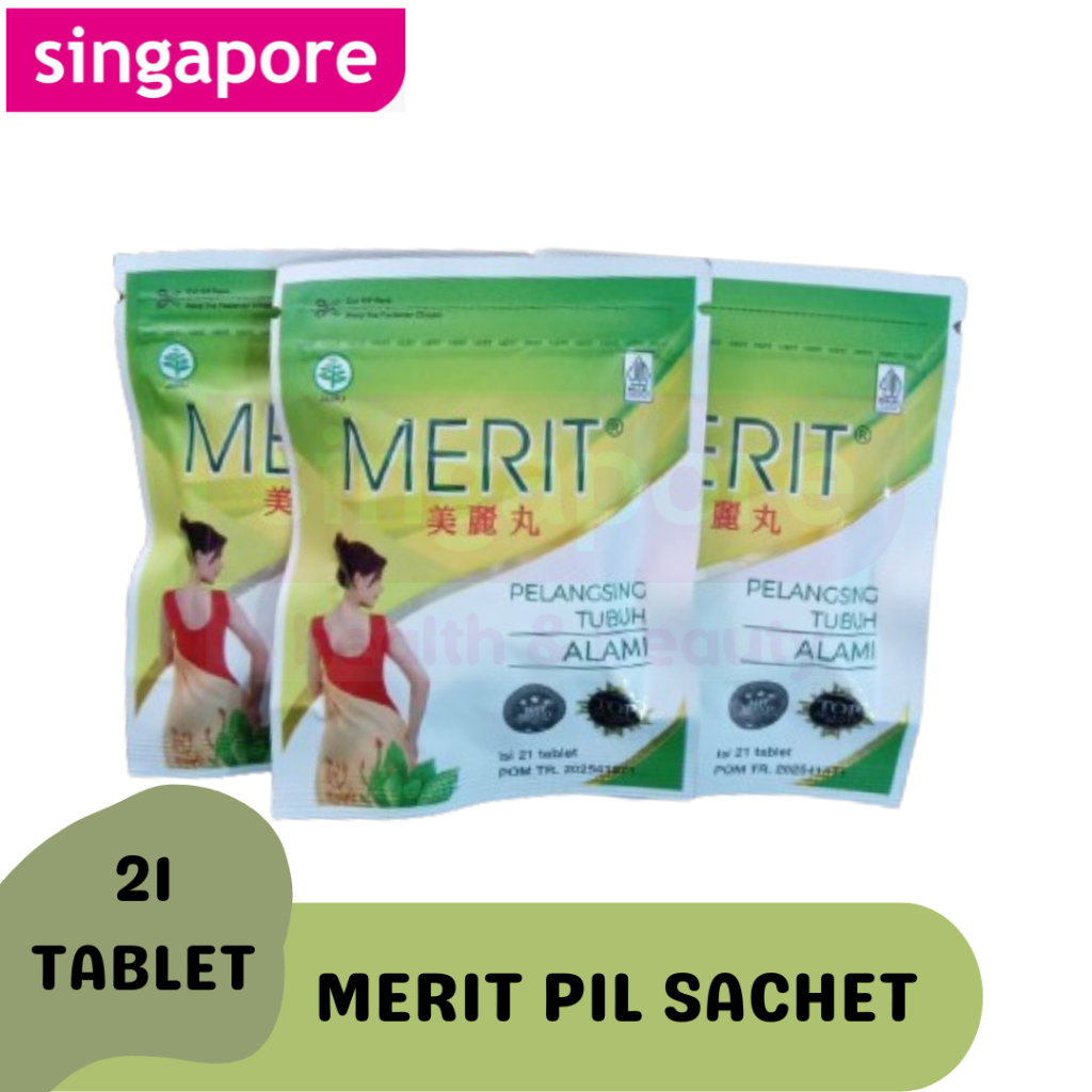 Jual Obat Kurus Herbal Jamu Pelangsing Alami MERIT PIL | Shopee Indonesia