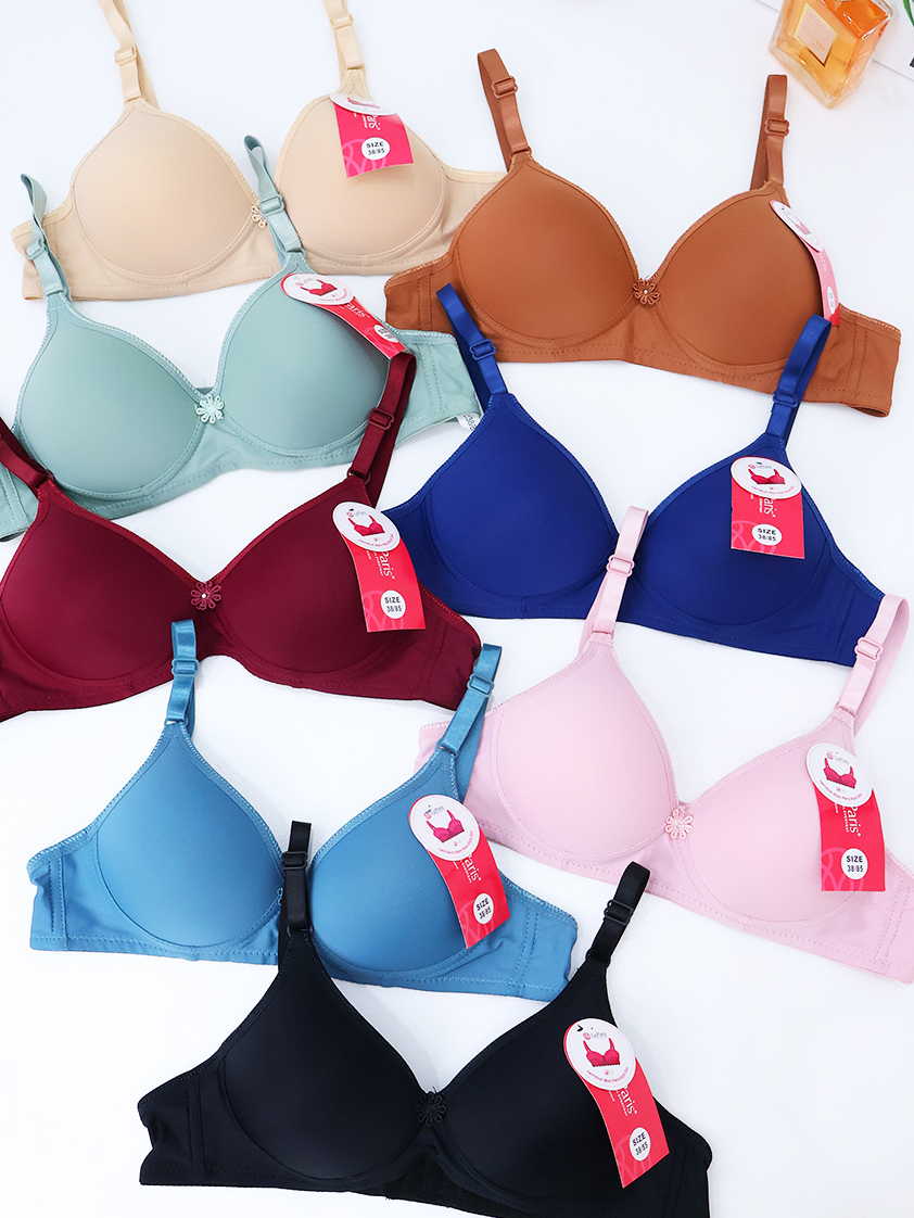 Jual BH Busa Wanita Lembut Polos Bra Remaja La Paris 127 Uk 32 - 38 Cup A Kait 2 Tanpa Kawat ...