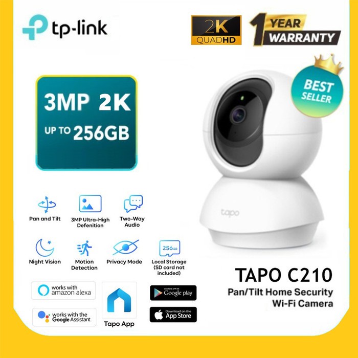 Jual TP-LINK Tapo C210 Pan/Tilt Home Security Wi-Fi Camera | Shopee Indonesia