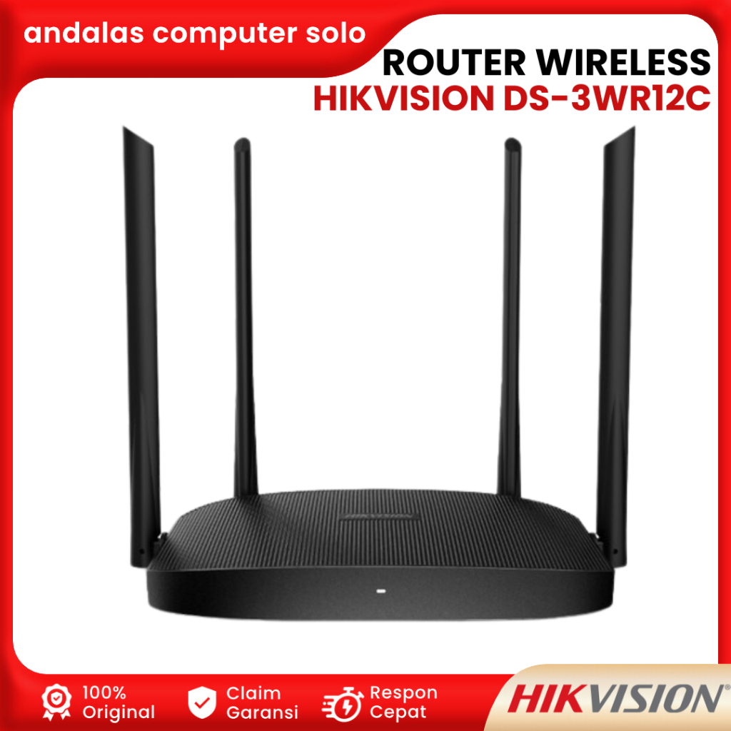 Jual Router Wireless Dual Band HIKVISION DS-3WR12C 2.4Ghz-5Ghz | Shopee ...