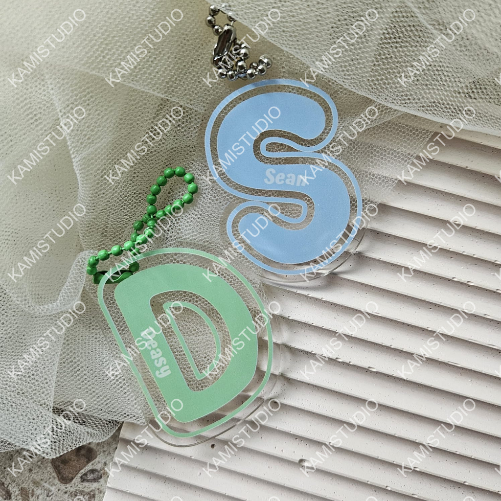 Jual TAG AKRILIK ALPHABETH WITH OUTLINE/ GANTUNGAN HAMPERS / INITIAL ...