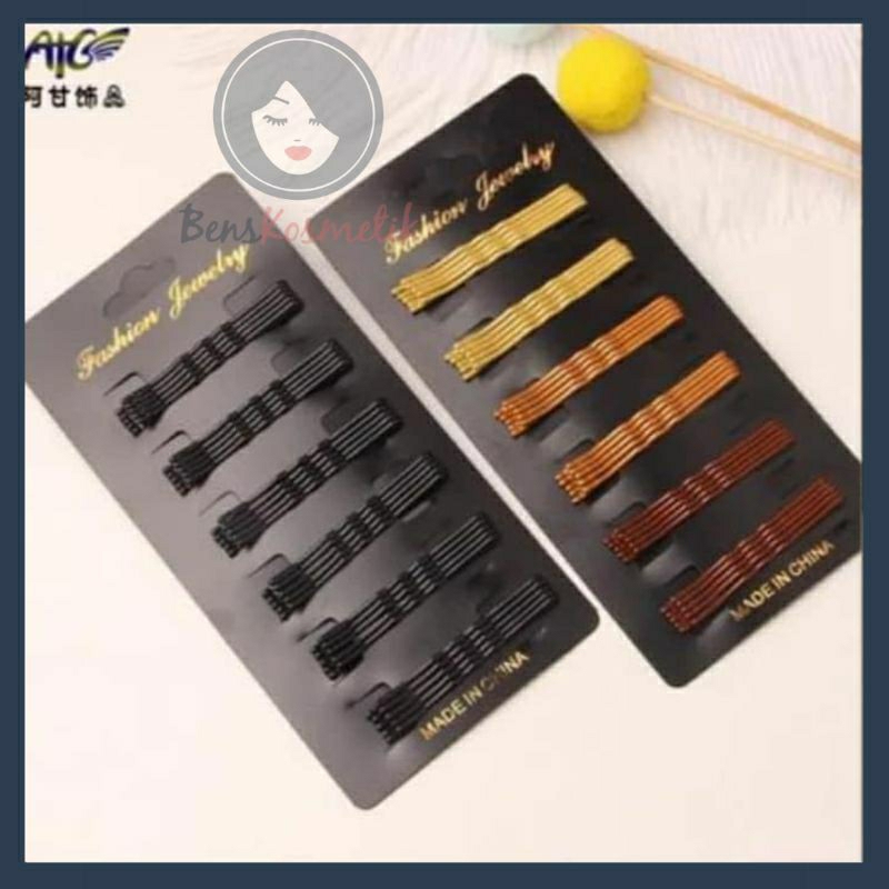Jual JEPIT LIDI COKLAT HITAM / BOBBY PINS / HAIR PIN LIDI JPLD-08 ...