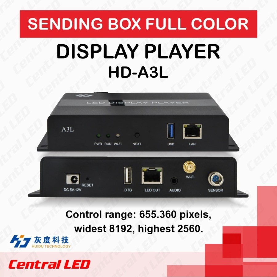 Jual Controller Huidu HD-A3L HD A3L Full Color Sending Card Box Videotron | Shopee Indonesia