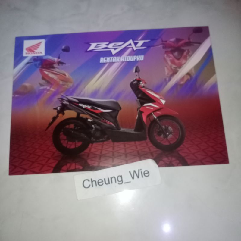 Jual Poster Brosur Honda Beat Led F1 Rentak Hidupku Boon Siew Honda ...