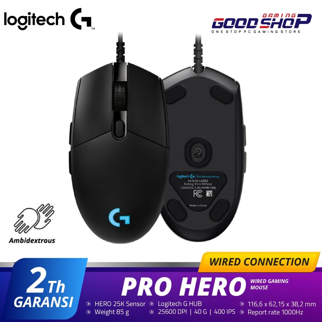 Jual Logitech G Pro HERO 25K Lightsync RGB - Gaming Mouse | Shopee ...
