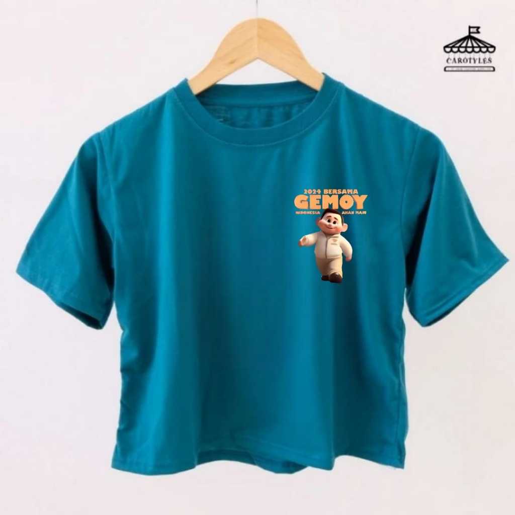 Jual crop top wanita / logo gemoy / crop baju gemoy 2024 | Shopee Indonesia