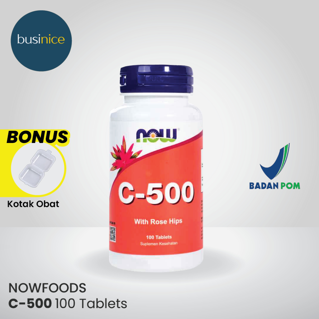 Jual NOW C 500 Vitamin C-500 Mg 100 Tablet Daya Tahan Imun Tubuh | Shopee Indonesia