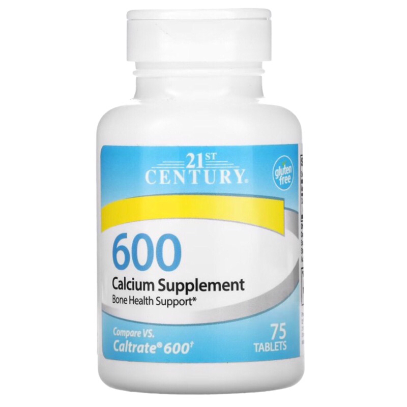 Jual 21st Century Calcium 600 mg 75 Tablets Kalsium Tulang Kuat Sehat ...